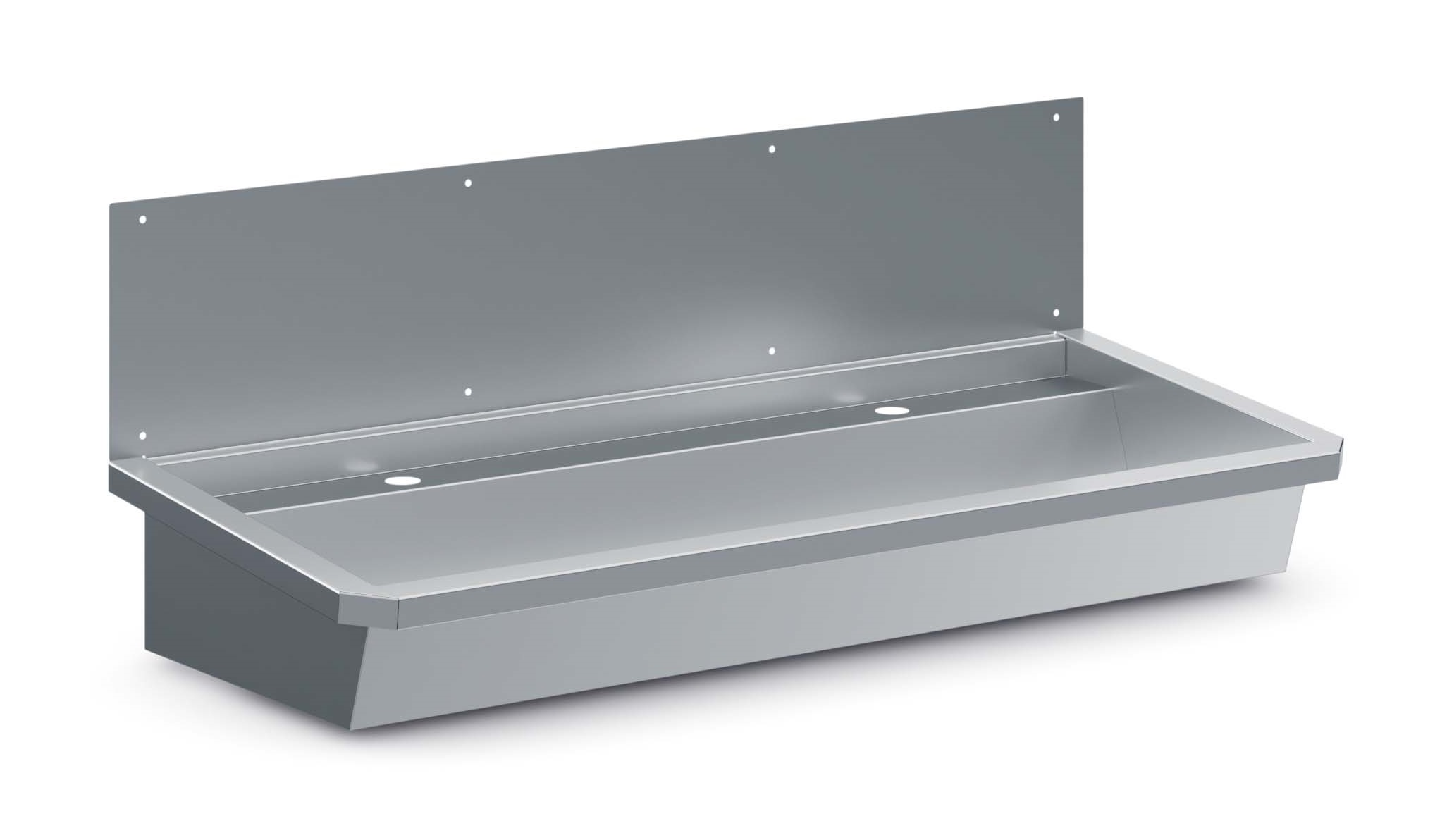 RVS Wasbak 2 Kranen 1200mm Inclusief Afvoerplug En Spatscherm - Gold ...