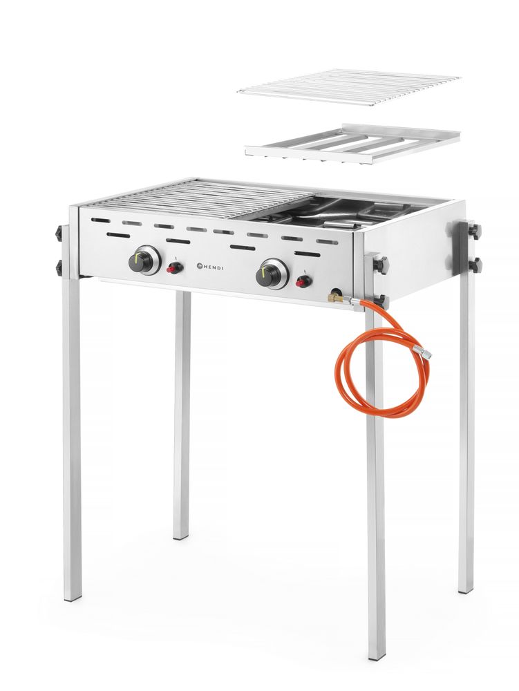 HENDI Roast-Master Pro Gasbarbecue | 11,6kW | 790x560x(H)900mm - Gold ...